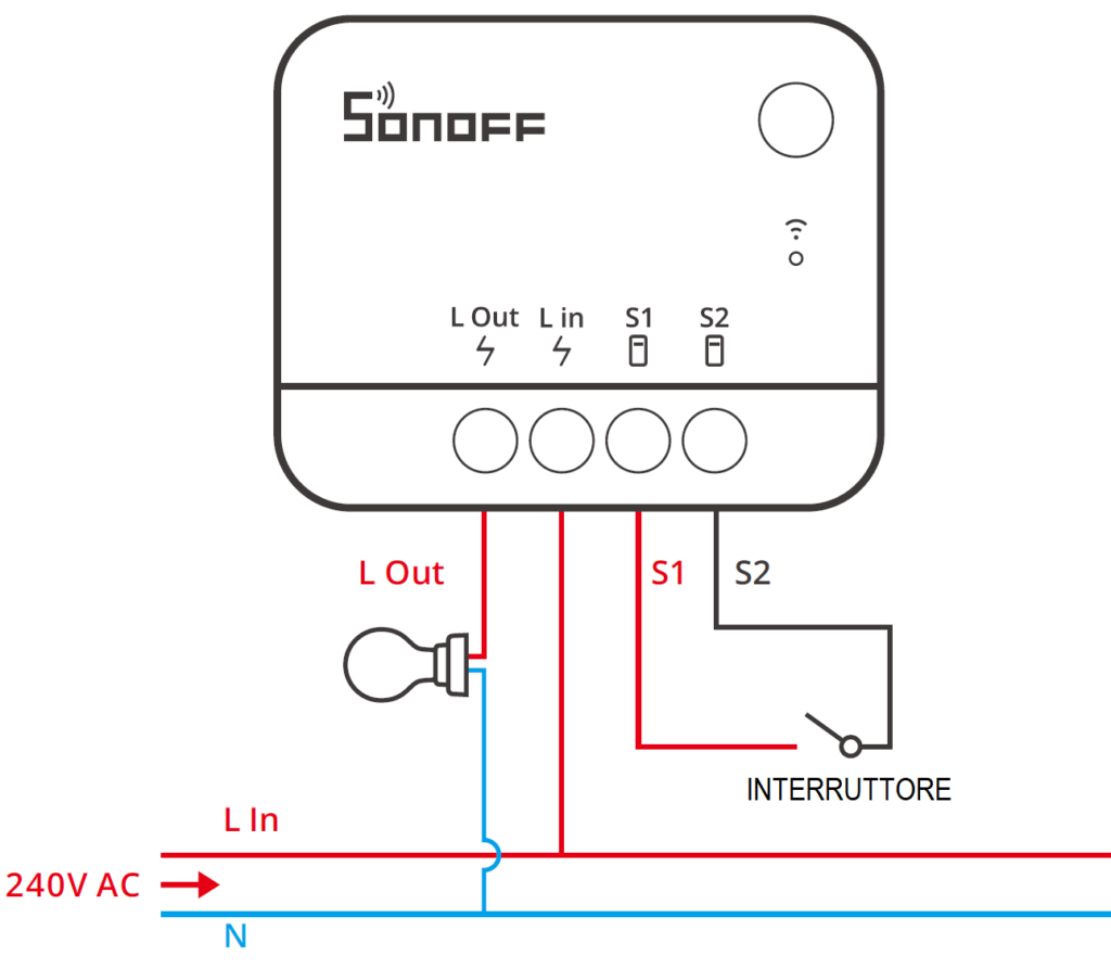 Luci smart con Sonoff Mini: schemi, collegamenti e guida pratica (1a ...