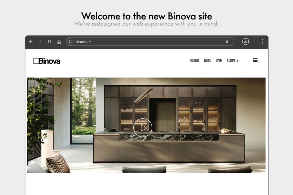 Binova lancia il nuovo nuovo sito web | Ambiente Cucina