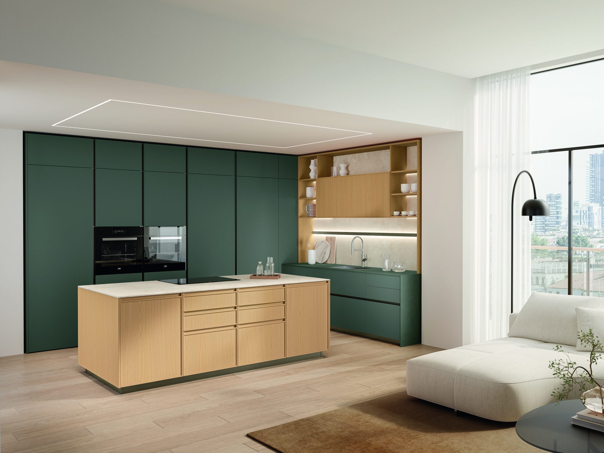 Sakura, minimal and clean kitchen by Veneta Cucine | Ambiente Cucina