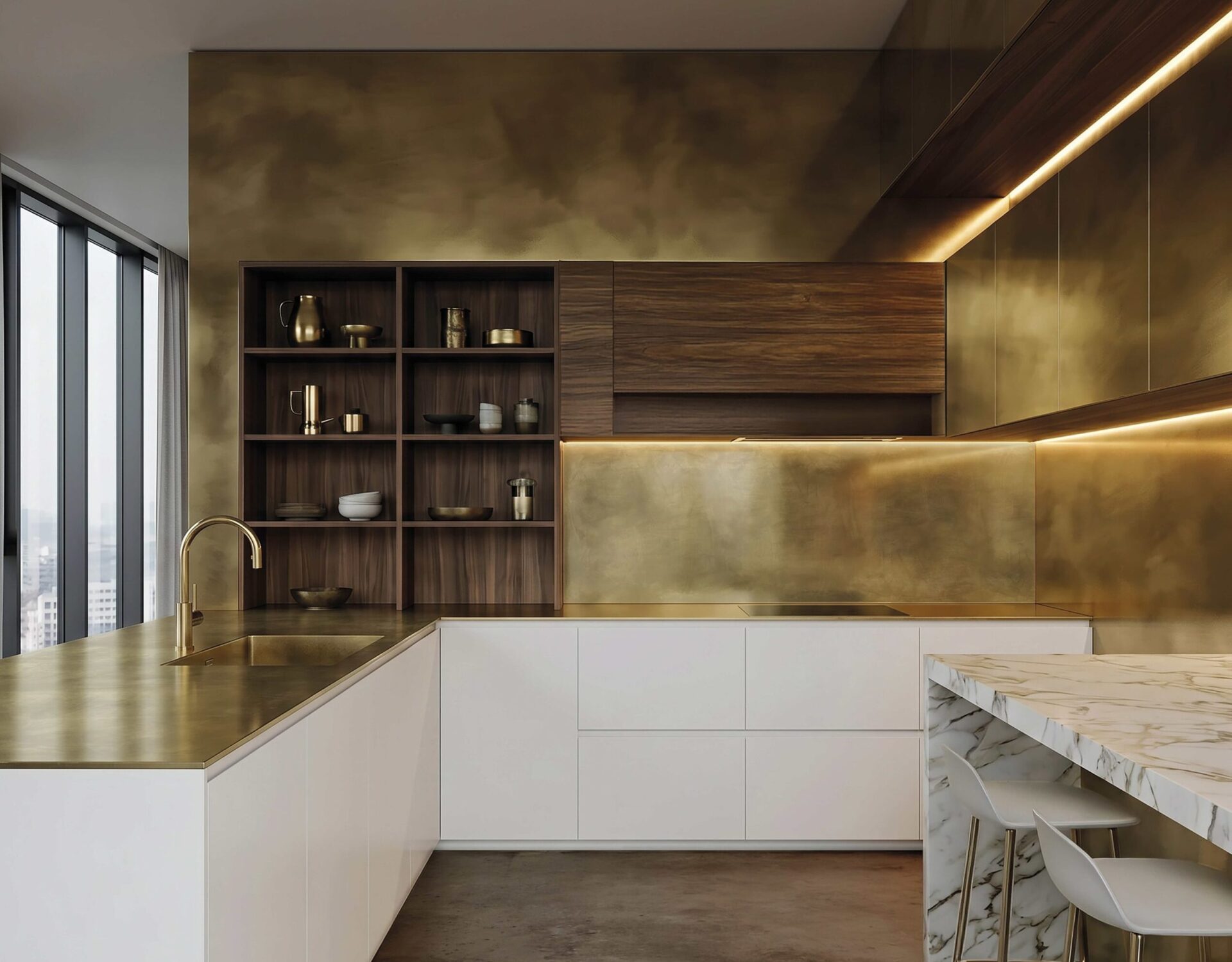Isoplam, il fascino metallico di Plamina | Ambiente Cucina