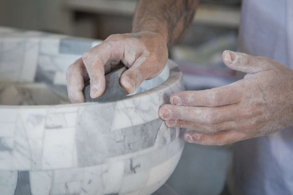 Stonethica: marble scraps become unique surfaces | Area