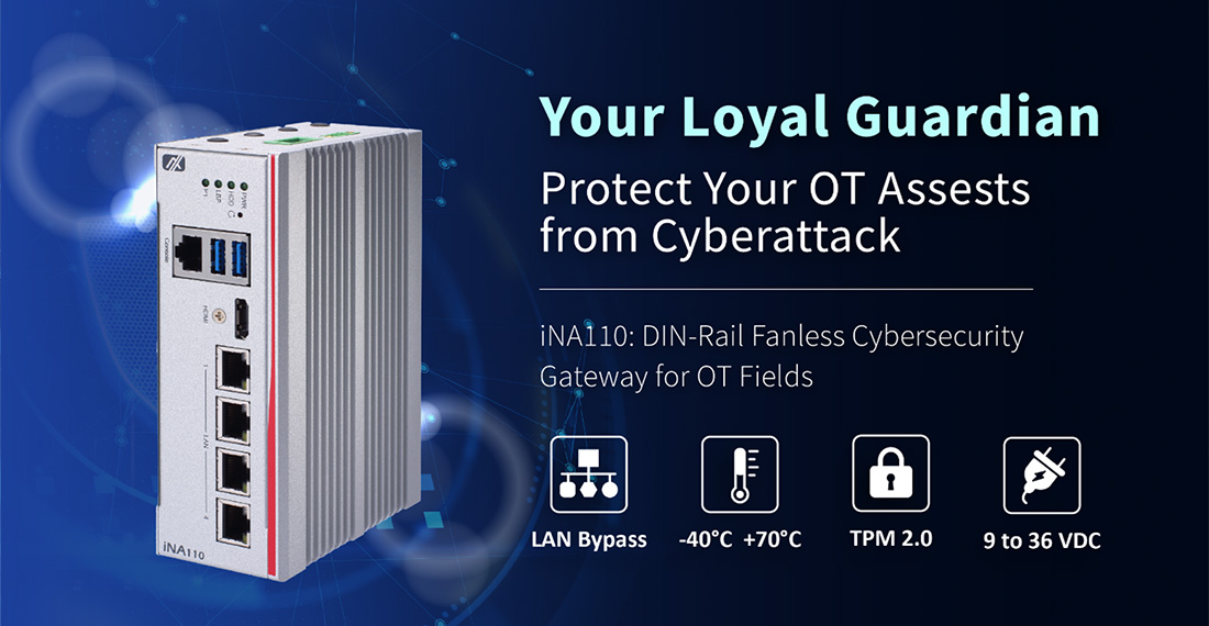 Nuovo cybersecurity gateway iNA110 DIN-Rail per ambienti OT