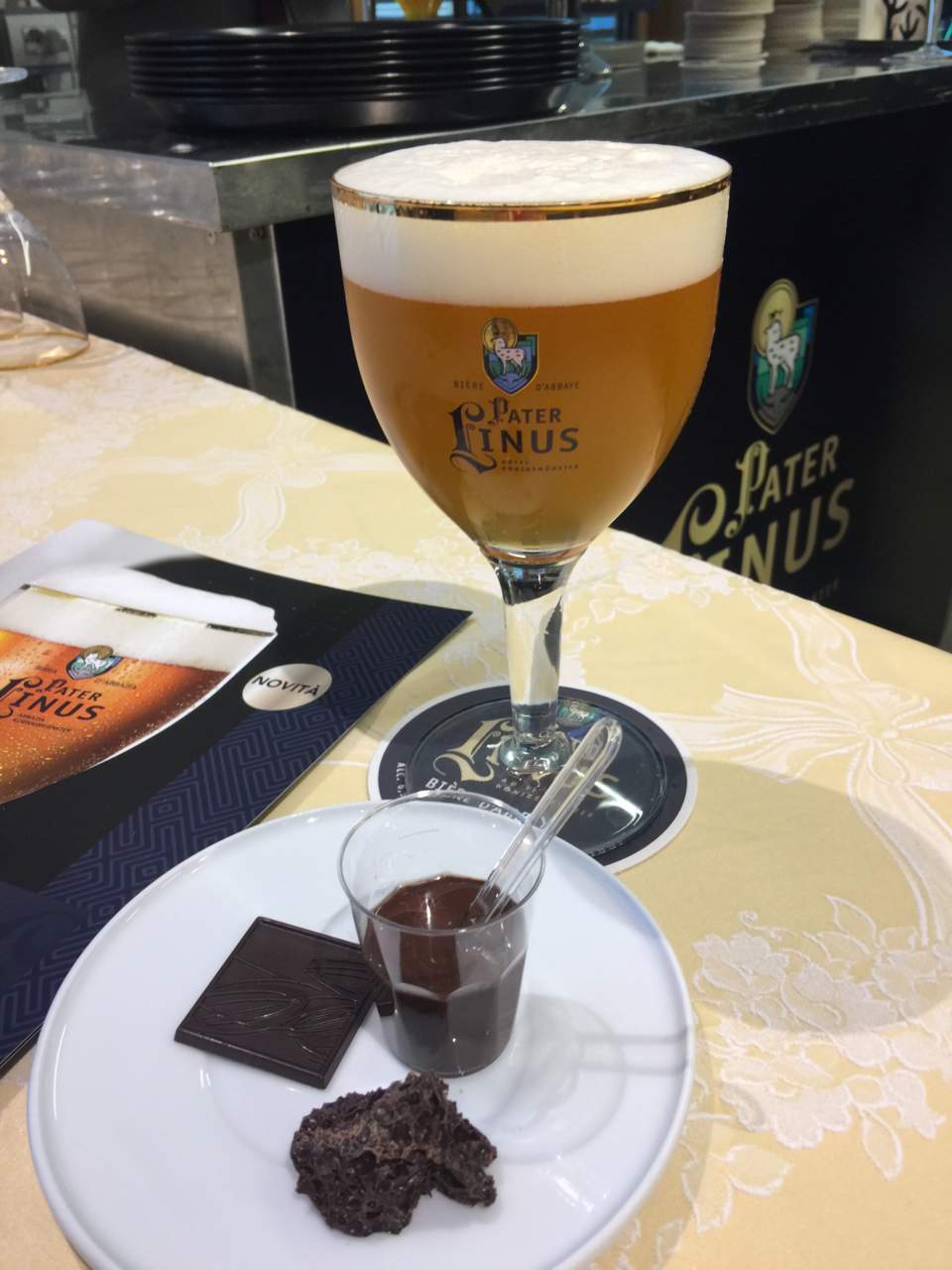 Davide Comaschi sceglie cioccolato Callebaut con birra Pater Linus