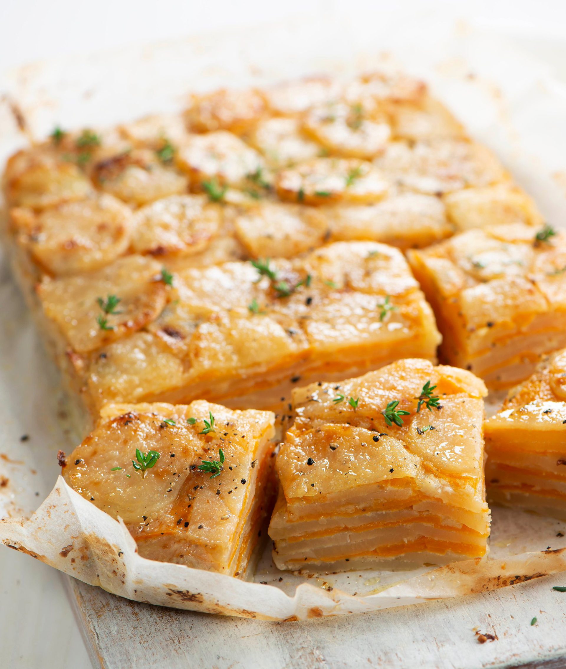 Pommes Anna con zucca al timo e nocciole | vegan - Cucina Naturale