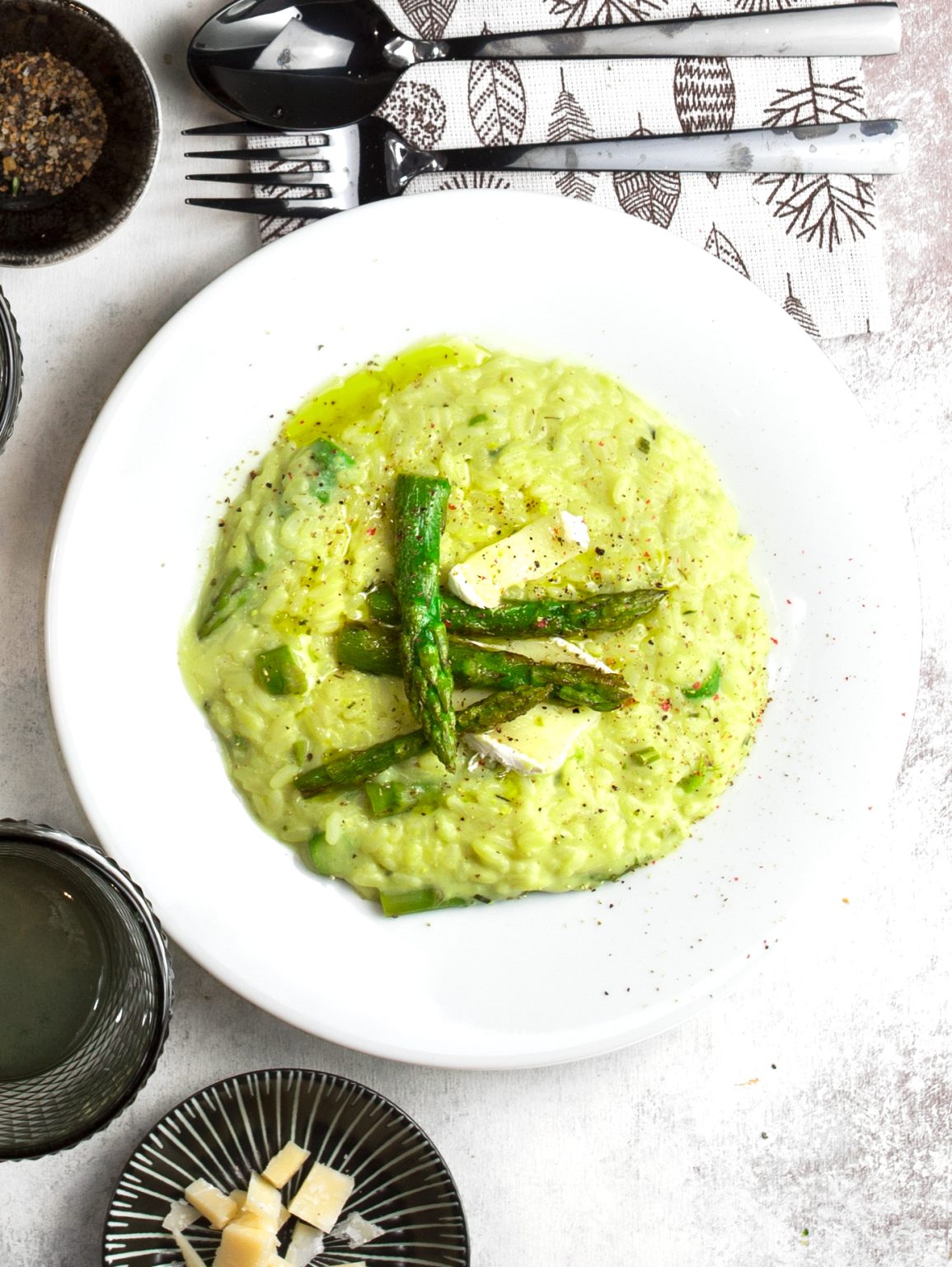 Risotto con asparagi e brie - Cucina Naturale