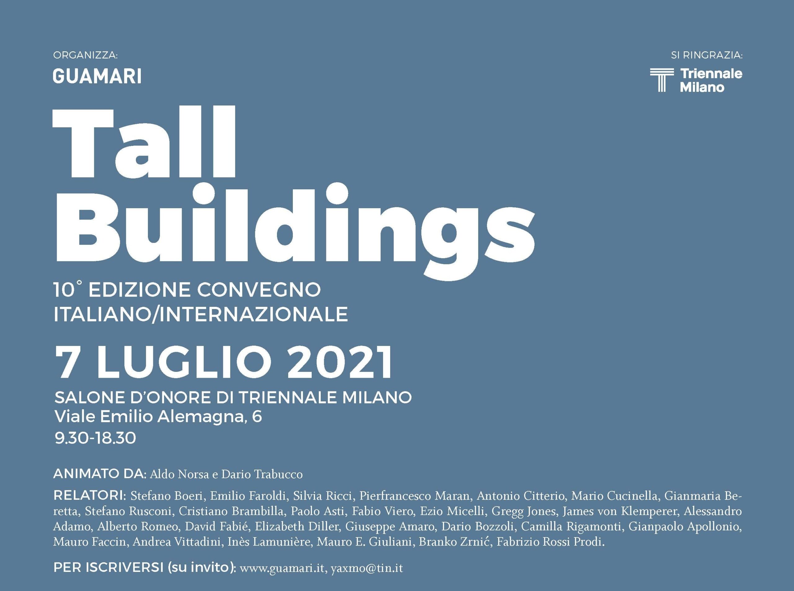 Tall Buildings: il 7 luglio alla Triennale di Milano - EdiliziaNews