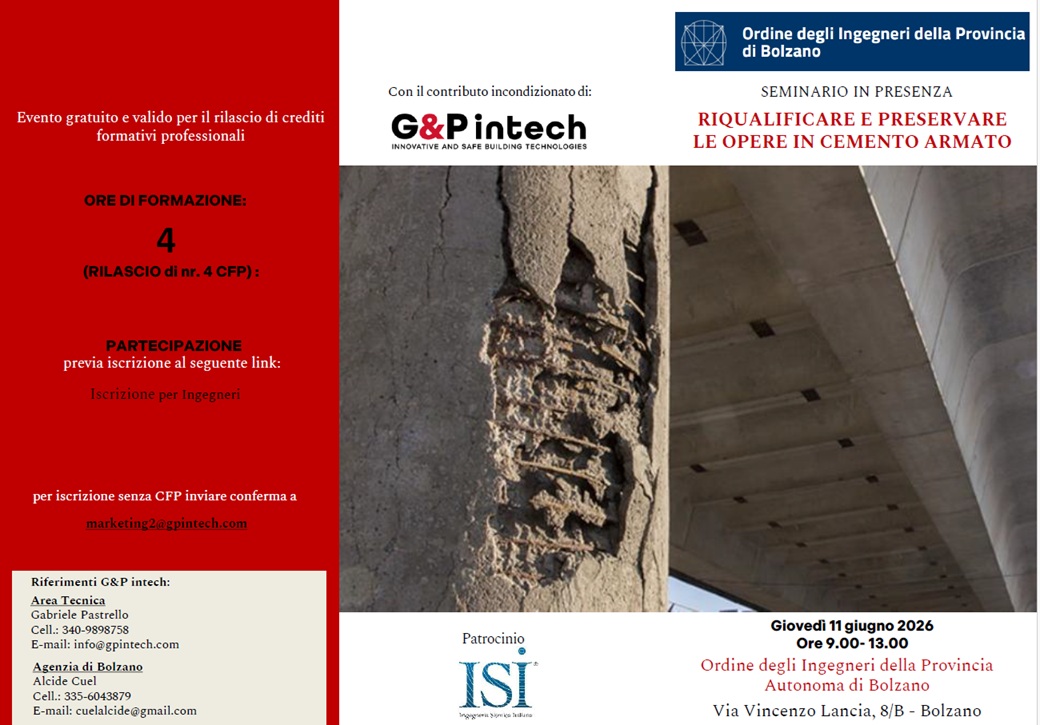 G&P Intech. Seminario formativo a Bolzano sulla riqualificazione delle ...