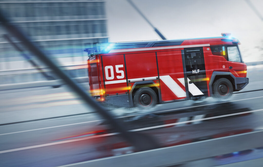 USA, the first 100% electric fire truck - Electric Motor Engineering