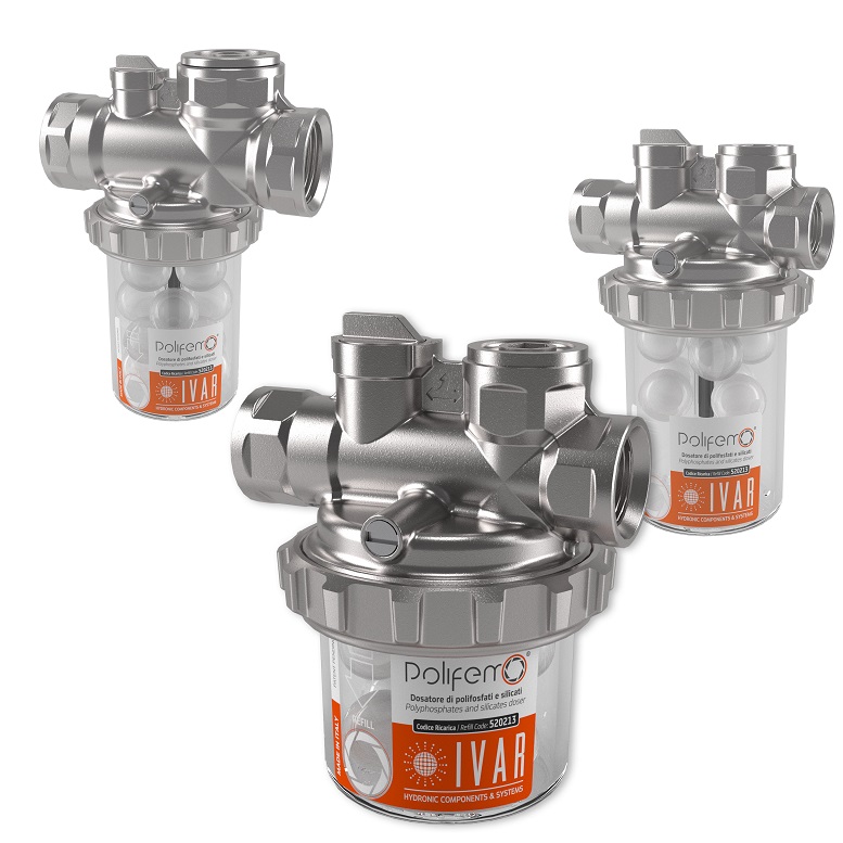 Dosatore proporzionale di polifosfati e silicati in sfere, Polifemo