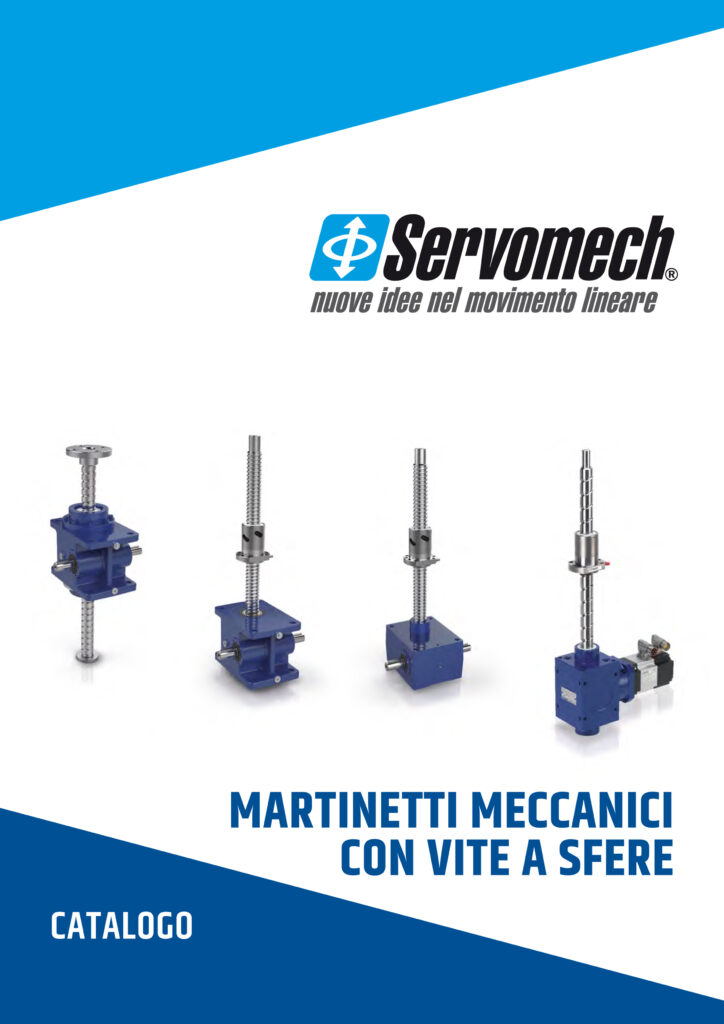 Online il nuovo catalogo di martinetti di Servomech - Il Progettista ...