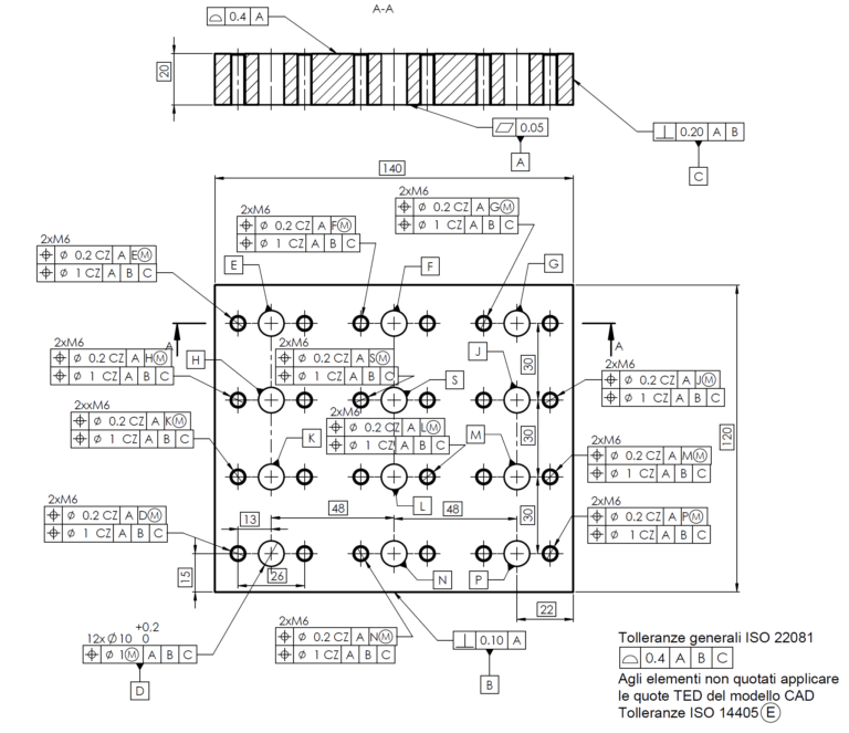 Ripetizione di fori (ISO 5458:2018) - Il Progettista Industriale