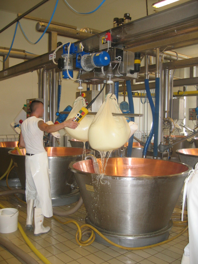 Automatic curd, transport in total safety - Italian Food Tech