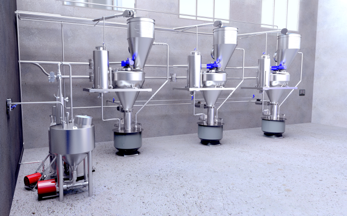 Weigh, filtering and blending in a single unit - Italian Food Tech