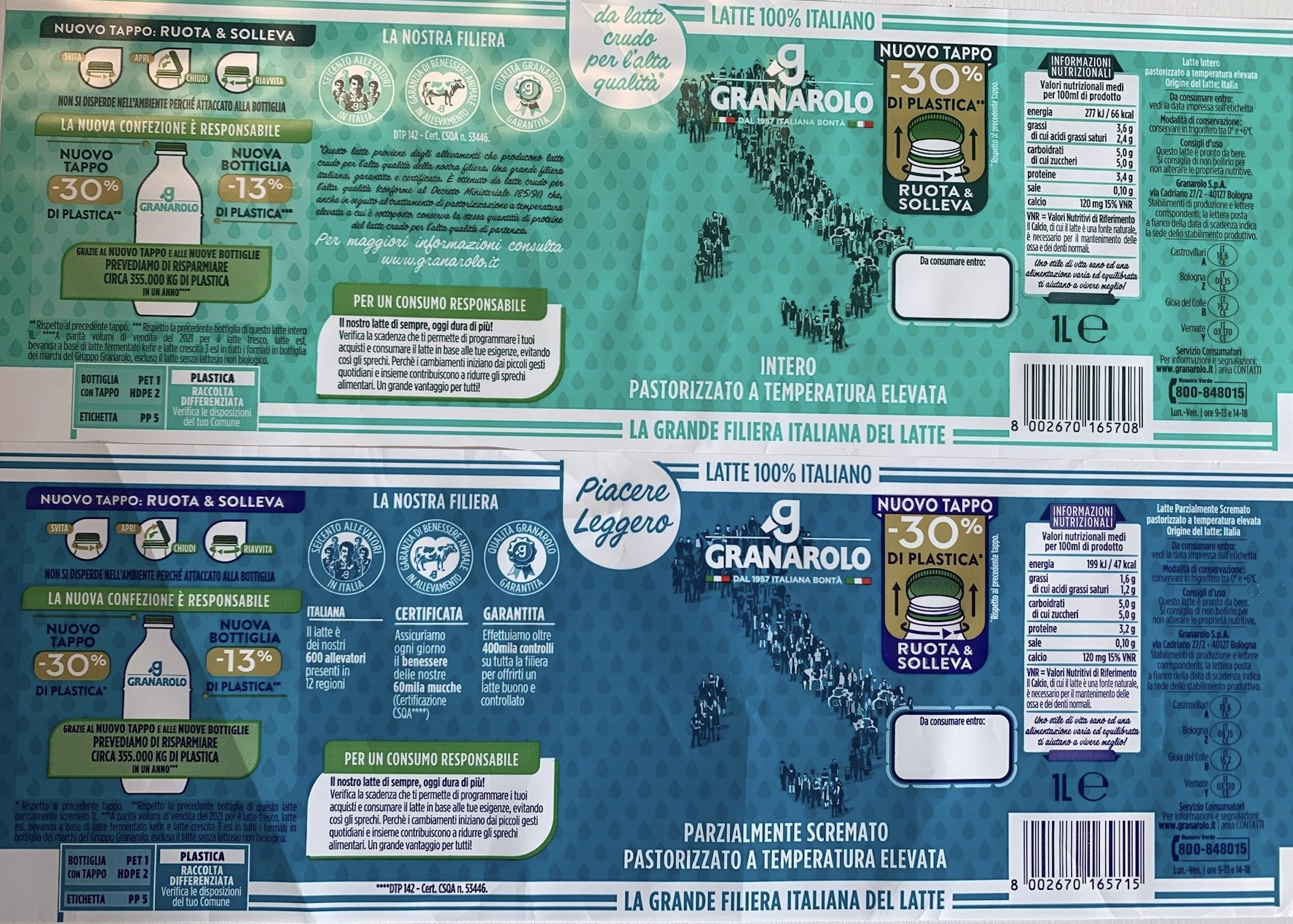 Pack più green per Granarolo - Il Latte