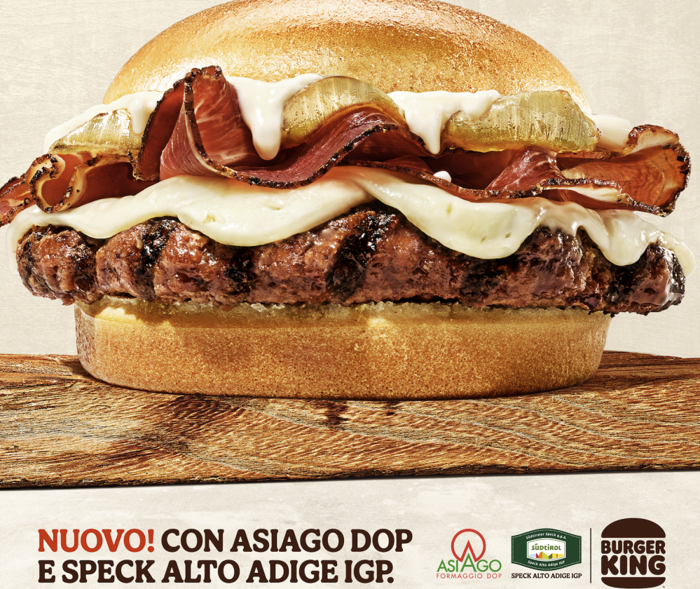 Asiago e speck nel nuovo panino di Burger King - Il Latte