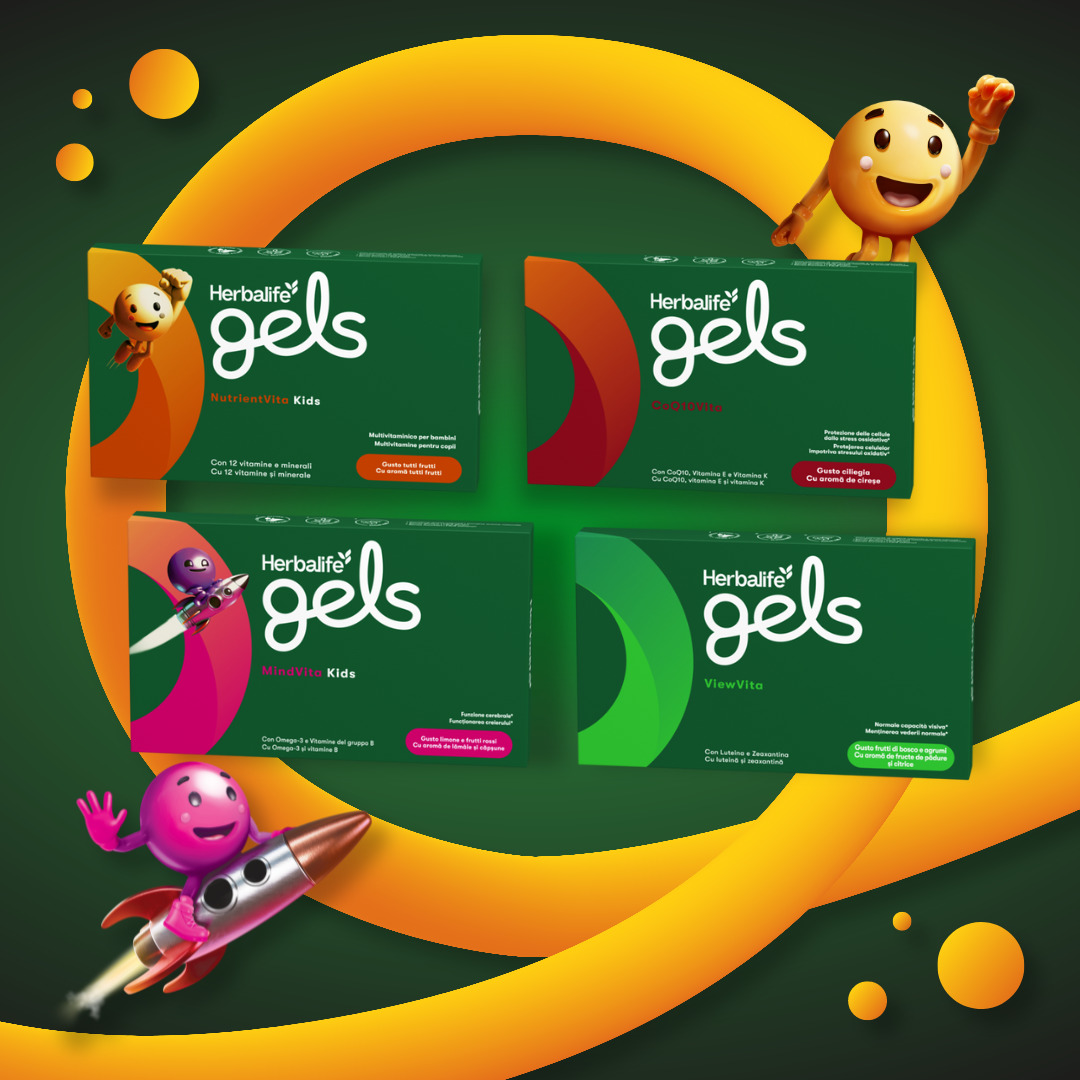 Herbalife lancia gli integratori alimentari masticabili Herbalife Gels