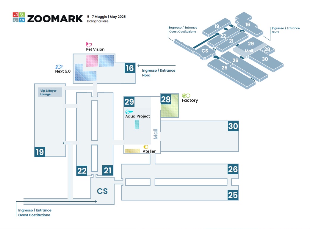 Zoomark 2025, dal 5 al 7 maggio a BolognaFiere: 9 padiglioni e 78.000 mq