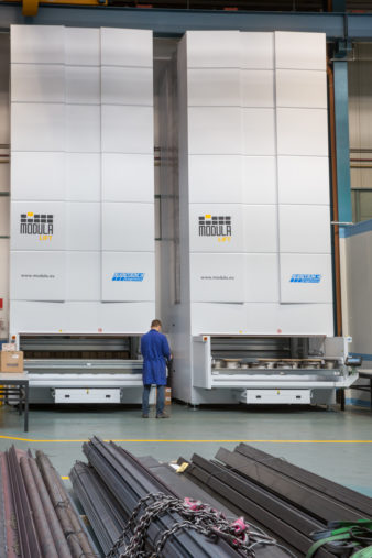 Modula, magazzino verticale con sistema antisismico - Meccanica News