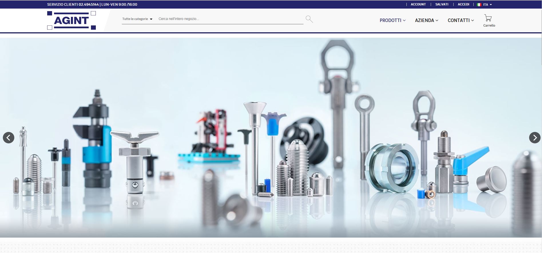 Nuova piattaforma di E-Commerce per Agint - Meccanica News