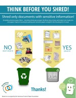 «Think before you shred» a new recycling poster by the ERPC - Paper ...