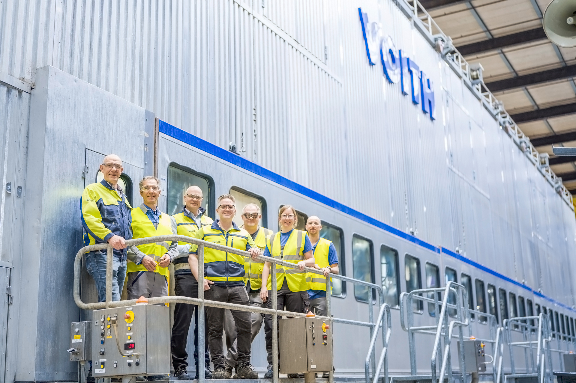 The installation of the HighPerformance Press in the press section of ...