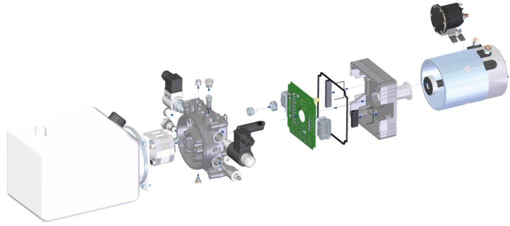 Mechatronics and hydraulics together.Smart Power Unit is a programmable