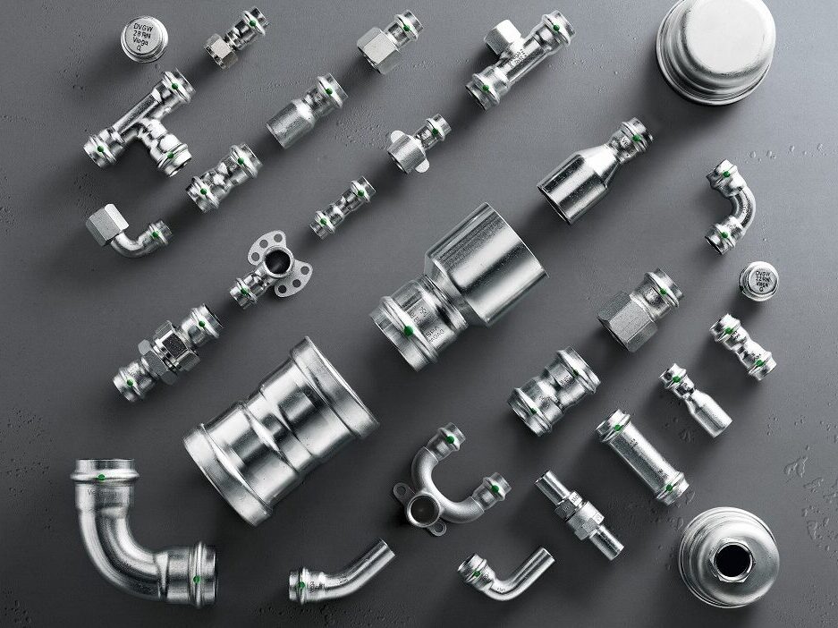 Sistema di tubi e raccordi in acciaio inossidabile, Sanpress Inox