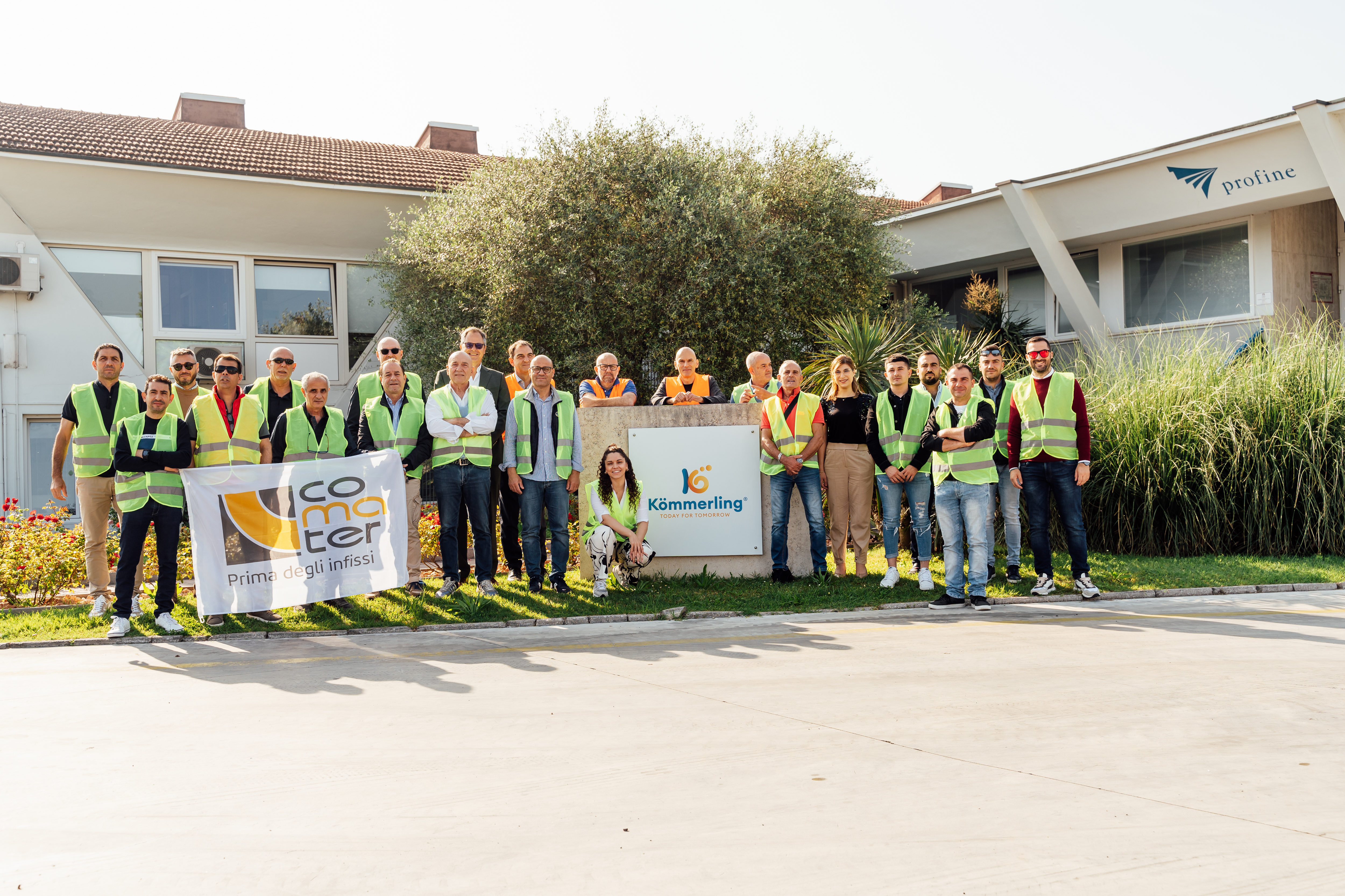 Kömmerling incontra a Bosaro il distributore Comater e i suoi clienti ...